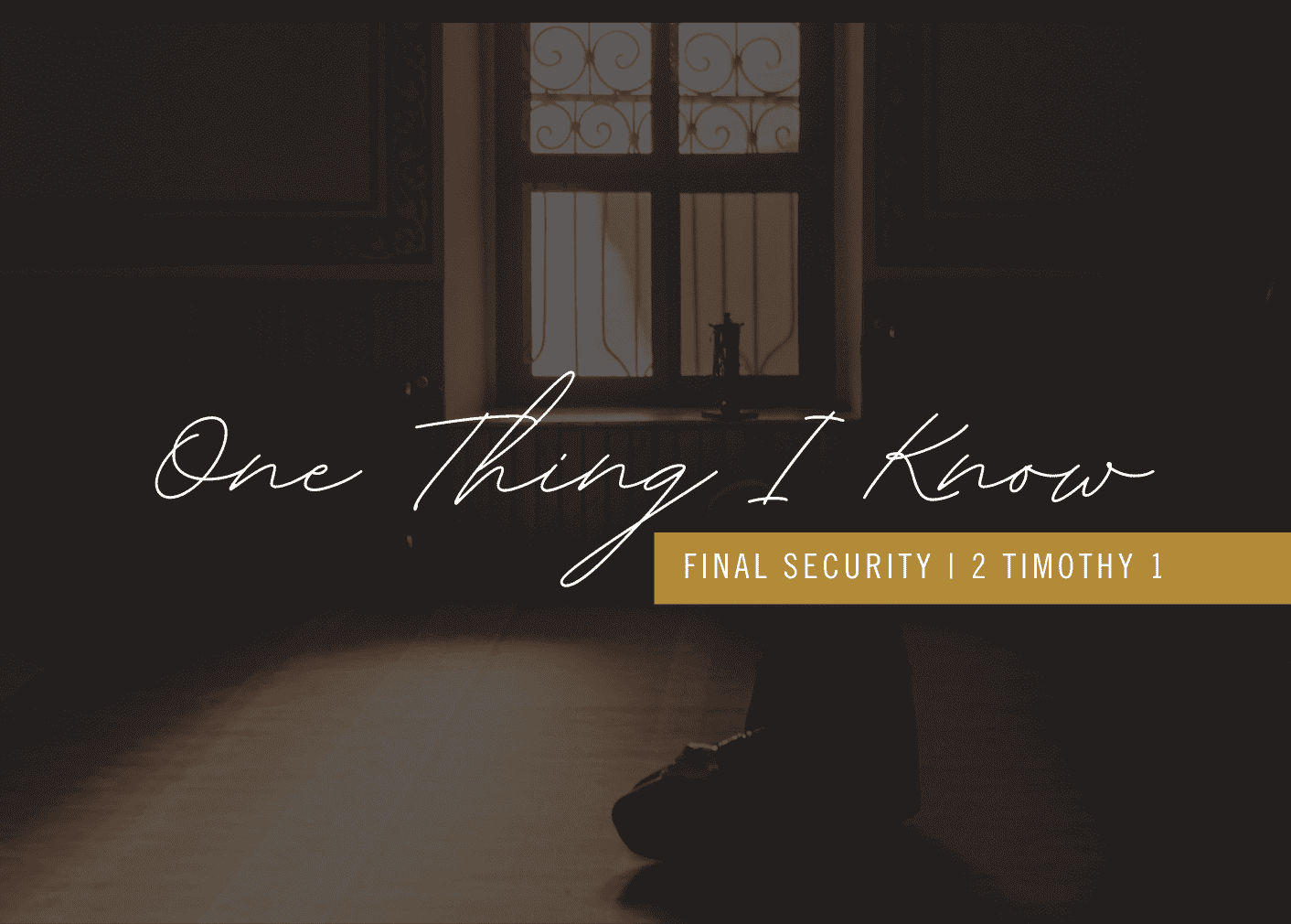 Final Security, Part 1 - Open the Bible