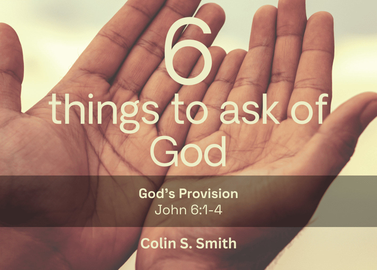 God's Provision - Open the Bible