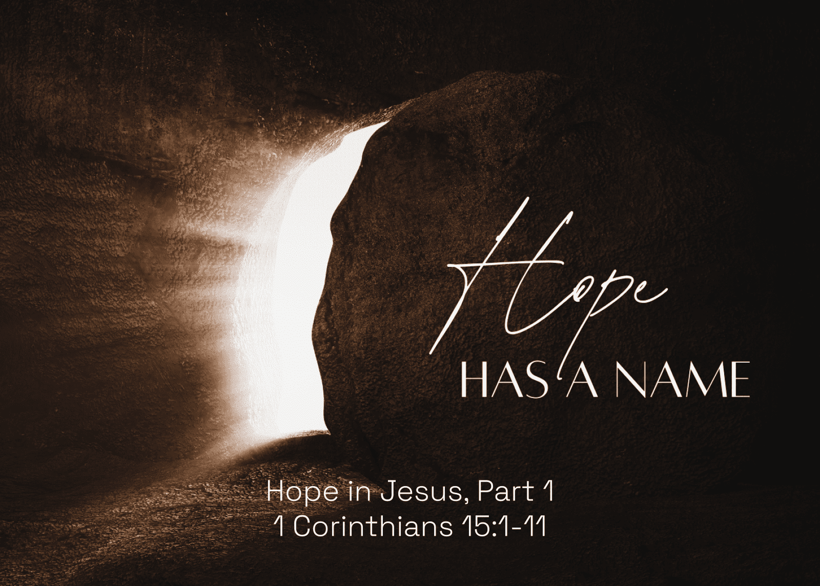 Hope in Jesus, Part 1 - Open the Bible